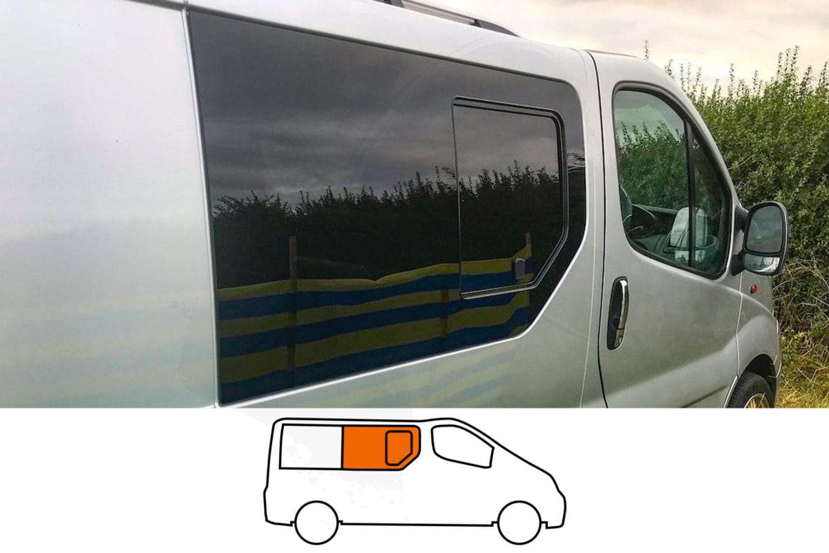 Renault Trafic N/S Front Fixed & O/S Front Opener Window Package (With ...