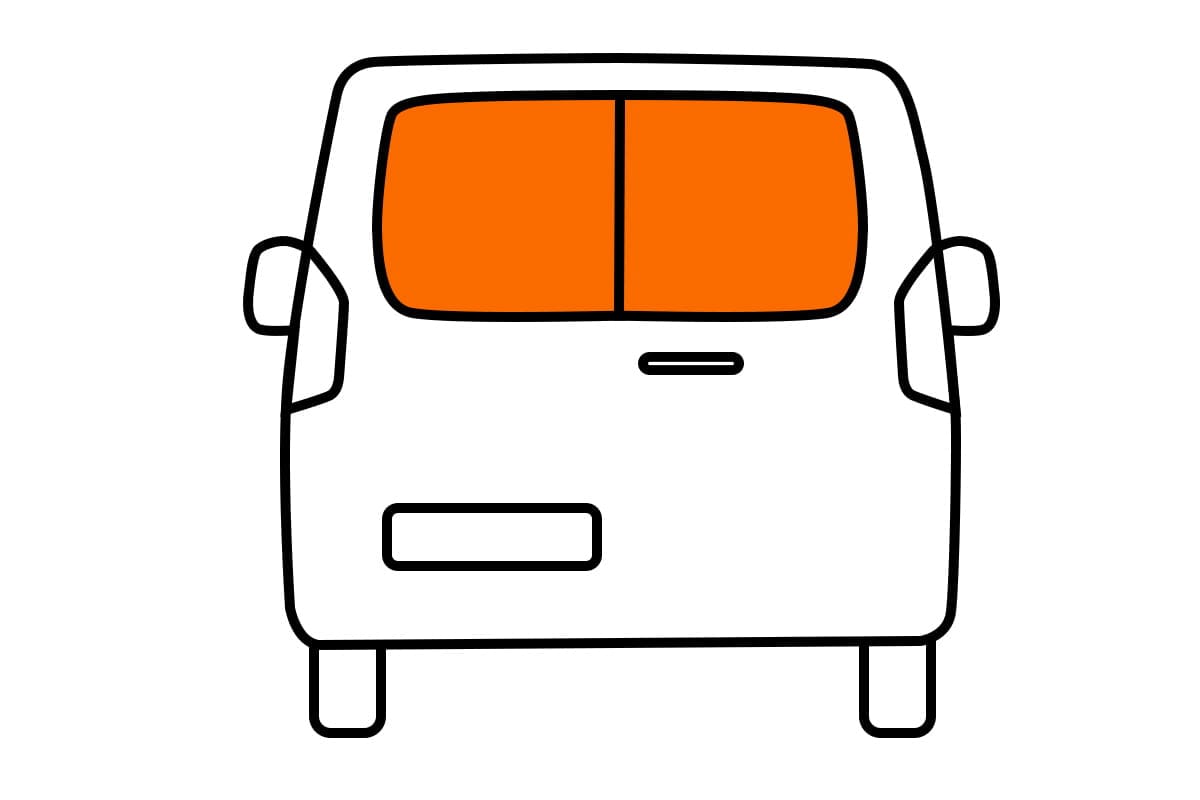Citroen Dispatch Back Door Windows (Pair) in Privacy Tint - VanPimps