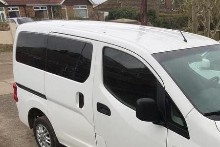 Nissan NV200 O/S Rear Fixed Window In Privacy Tint - VanPimps
