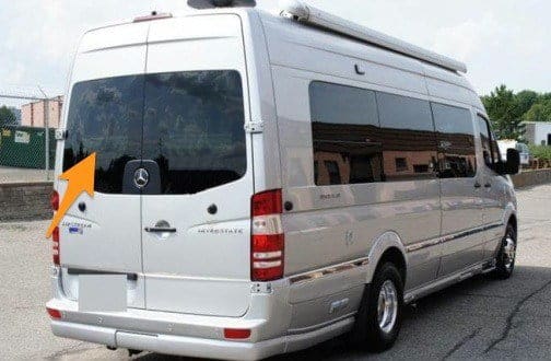 Mercedes Sprinter N/S Back Door Glass In Privacy Tint - VanPimps