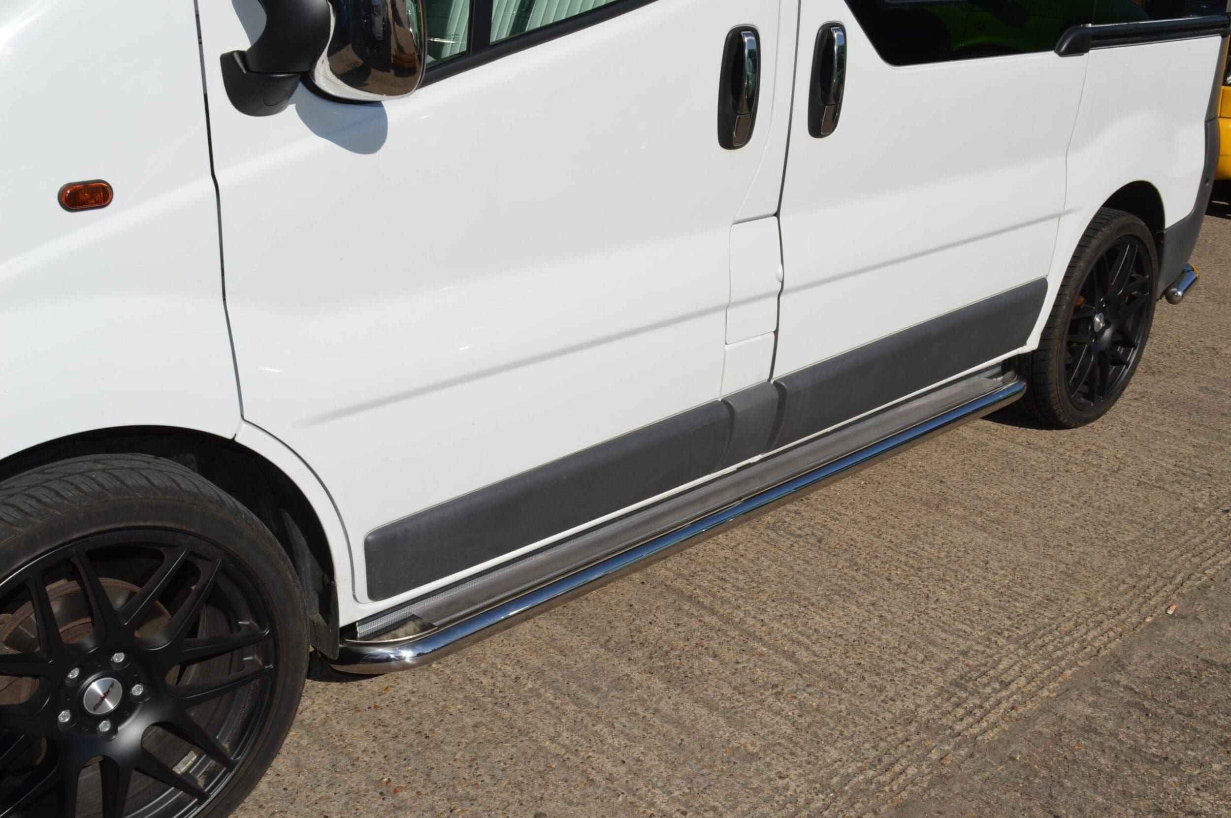 Ford Transit Custom Mirror Polished Stainless Steel Apollo Sidesteps ...