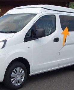 Nissan NV200 N/S/F Opening Window in Privacy Tint - VanPimps