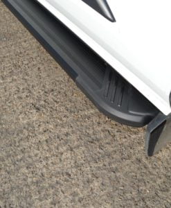 Transit Custom Fox Running Boards - Satin Black Aluminium (LWB L2 ...