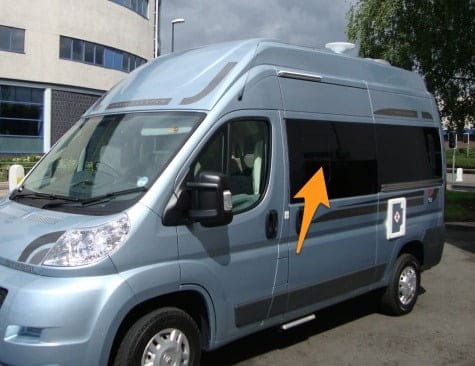 Citroen Relay (SWB L1) N/S Front Opening Window In Privacy Tint - VanPimps