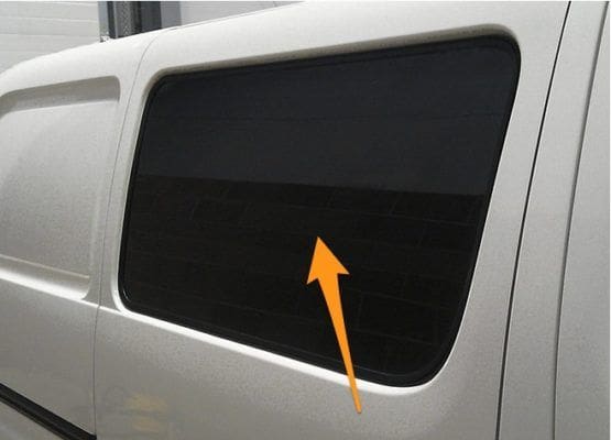 Toyota Hiace O/S Front Fixed Window in Privacy Tint - VanPimps