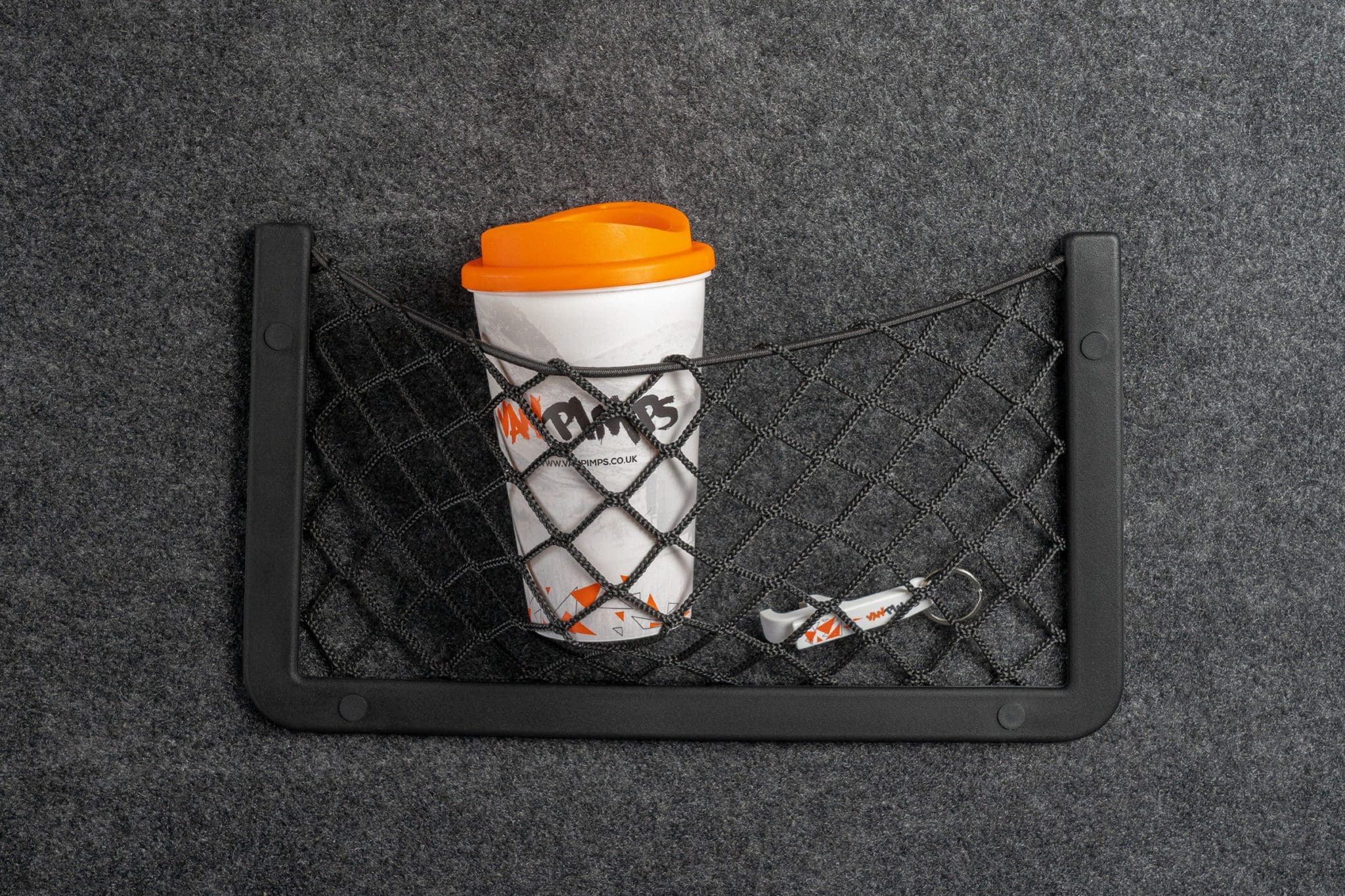 Large Elasticated Storage Net - Black - VanPimps