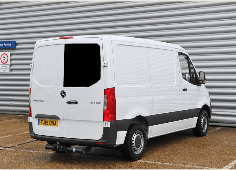 Mercedes Sprinter 19> O/S Back Door Window In Privacy Tint - VanPimps