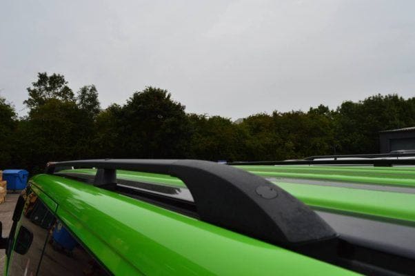 Transit Custom Black Aluminium Roof Rails - LWB - VanPimps