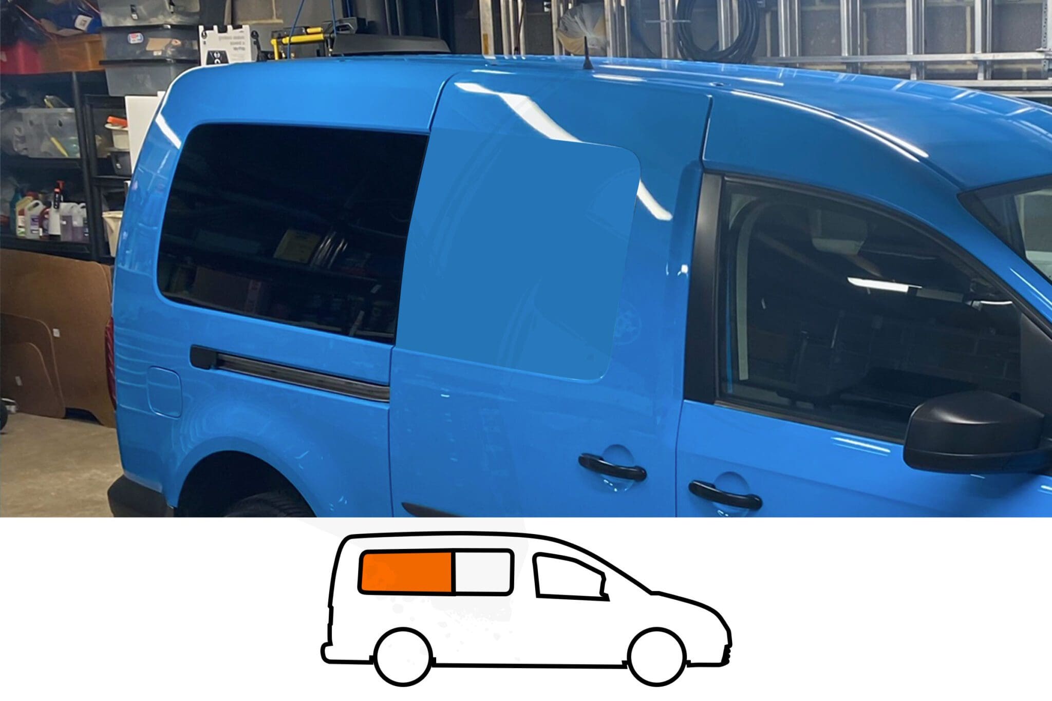 Volkswagen Caddy Maxi 2008-2020 Windows - Low UK Prices - VanPimps